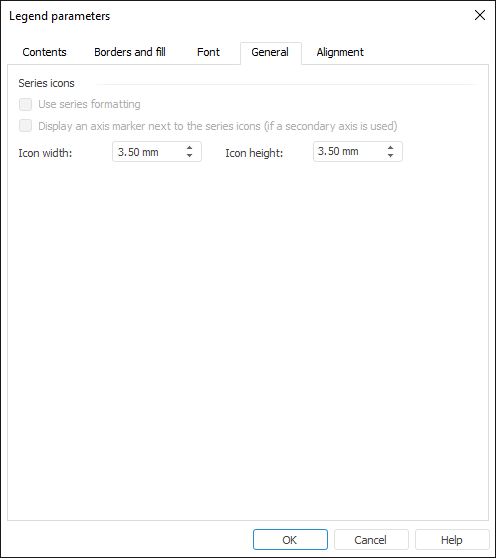 General Legend Settings